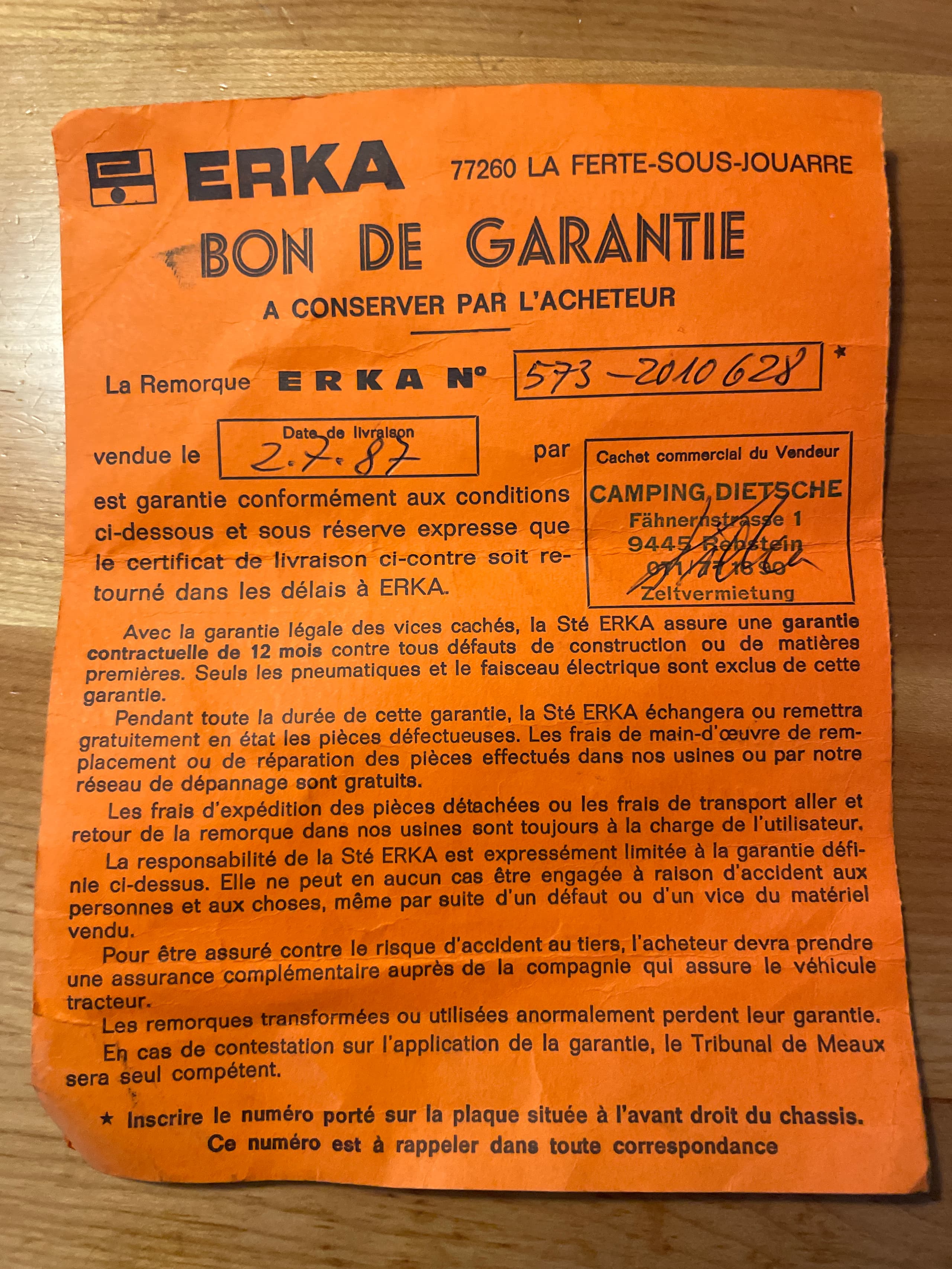 Anhänger ERKA 573 (= verkauft!) - Biete - VWBUSFORUM.CH